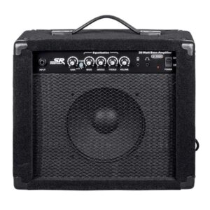 Monoprice 1x8 Bass Combo Amplifier, 20-Watt, 3-Band EQ, Headphone Output