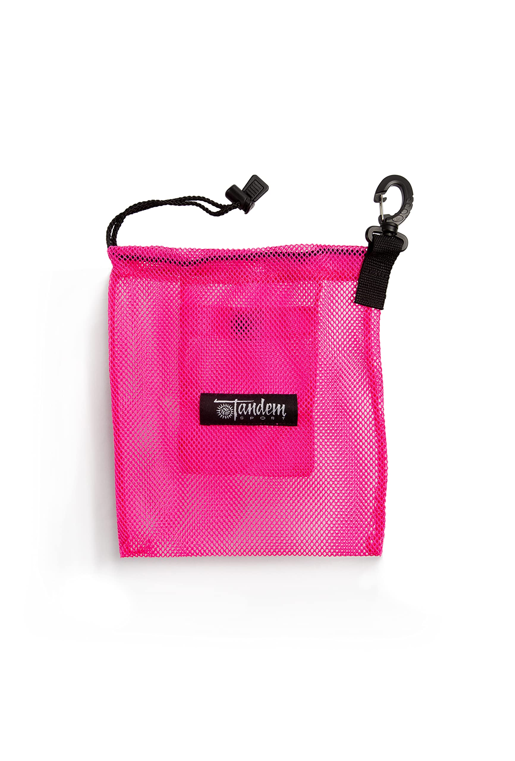 Tandem Sport Pink Mesh Knee Pad Bag - Keep Volleyball Knee Pads Fresh - Air Dry Knee Pad Bag with Air Freshener Compartment - Use for Volleyball Gear or for Any Sport Equipment - Pink