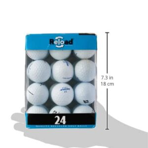 Reload Recycled Golf Balls (24-Pack) of Bridgestone Golf Balls, White