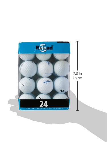 Reload Recycled Golf Balls (24-Pack) of Bridgestone Golf Balls, White