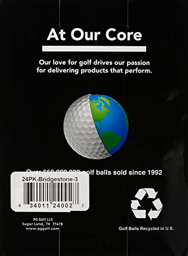 Reload Recycled Golf Balls (24-Pack) of Bridgestone Golf Balls, White