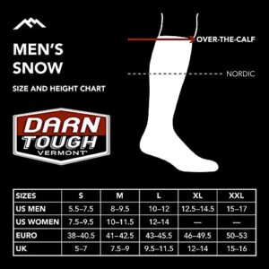 DARN TOUGH (Style 1815) Men's Captain Stripe Snow Sock - Stars and Stripes, XL