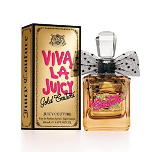 juicy couture women's perfume, viva la juicy gold, eau de parfum edp spray, 3.4 fl oz