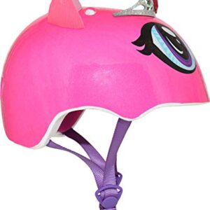 Raskullz 1210010-DKP-5 Girls Kitty Tiara Helmet, Dark Pink, Ages 5+