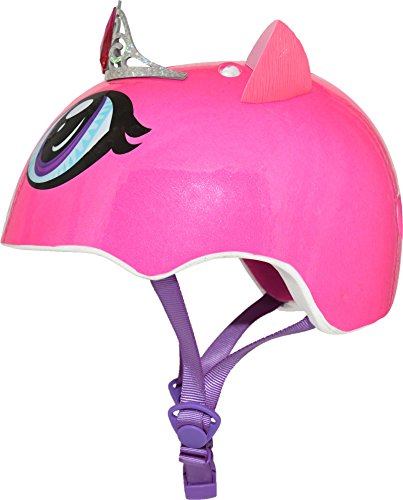 Raskullz 1210010-DKP-5 Girls Kitty Tiara Helmet, Dark Pink, Ages 5+