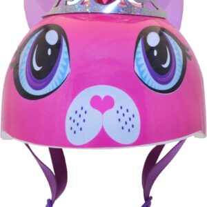 Raskullz 1210010-DKP-5 Girls Kitty Tiara Helmet, Dark Pink, Ages 5+