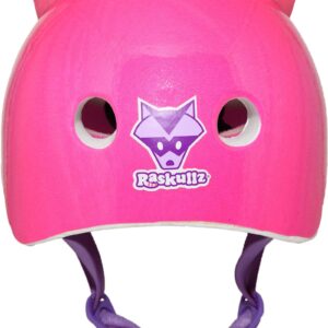 Raskullz 1210010-DKP-5 Girls Kitty Tiara Helmet, Dark Pink, Ages 5+