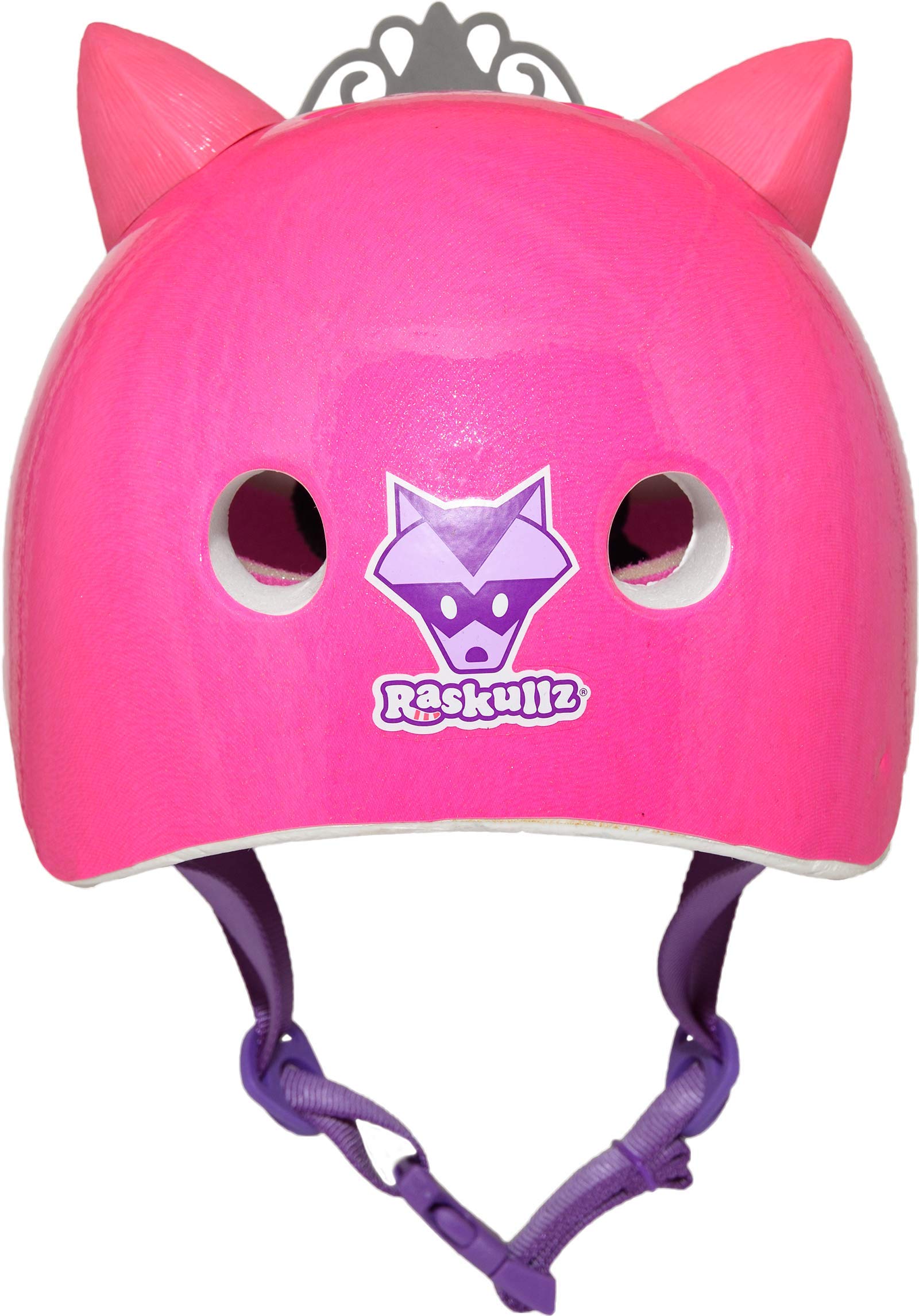 Raskullz 1210010-DKP-5 Girls Kitty Tiara Helmet, Dark Pink, Ages 5+