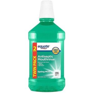 equate spring mint antiseptic mouthrinse, 1.5 l, (pack of 2)