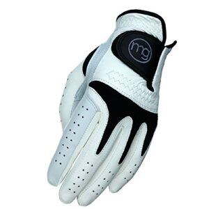 MG Golf Glove Mens Left (RH Golfer) TechGrip All-Cabretta Leather (Medium-Large Regular Size)