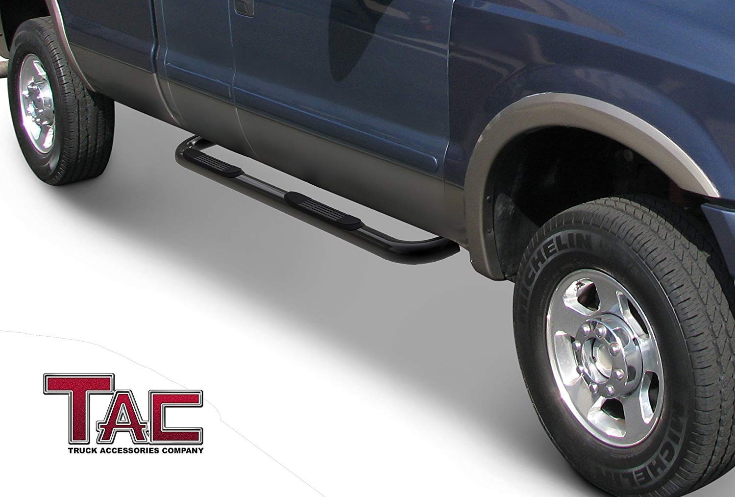 TAC Side Steps fit 2004-2008 Ford F150 Super Cab Pickup Truck 3" Black Side Bars Nerf Bars Step Rails Running Boards Off Road Automotive Exterior Accessories (2 Pieces Running Boards)