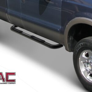 TAC 3" Black Side Steps Compatible with 1999-2016 Ford F250/F350/F450/F550 Super Duty Super Cab Truck Pickup Side Bars Running Boards 2pcs