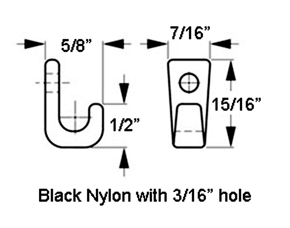 NCMORIN 10 J-hooks - Lashing Hooks for Kayak Bungee Cord