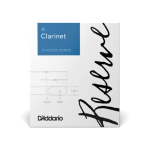 D'Addario Reserve Bb Clarinet Reeds, Strength 3.0, 10-pack