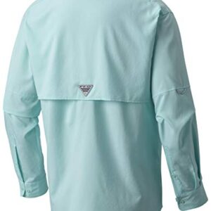 Columbia Men’s PFG Blood and Guts III Long Sleeve Shirt, Stain & Water Resistant , Gulf Stream ,Large