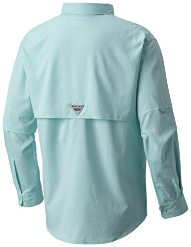 Columbia Men’s PFG Blood and Guts III Long Sleeve Shirt, Stain & Water Resistant , Gulf Stream ,Large