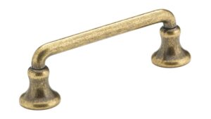 richelieu hardware bp873r3 toulon collection 3-inch (76 mm) center-to-center regency brass traditional round cabinet and drawer pull handle for kitchen, bathroom, and furniture