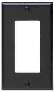 wallplate 1dec blk