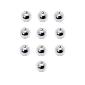 bodyjewelryonline dimple replacement beads (10 pieces), captive bead rings replacement balls, 316l surgical stainless steel, 5mm size, hypoallergenic, non-toxic, nickel-free, durable