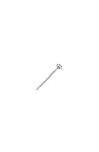 925 sterling silver straight nose stud ring tiny micro 1mm clear 22g