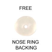 925 Sterling Silver Straight Nose Stud Ring Tiny Micro 1mm Clear 22G