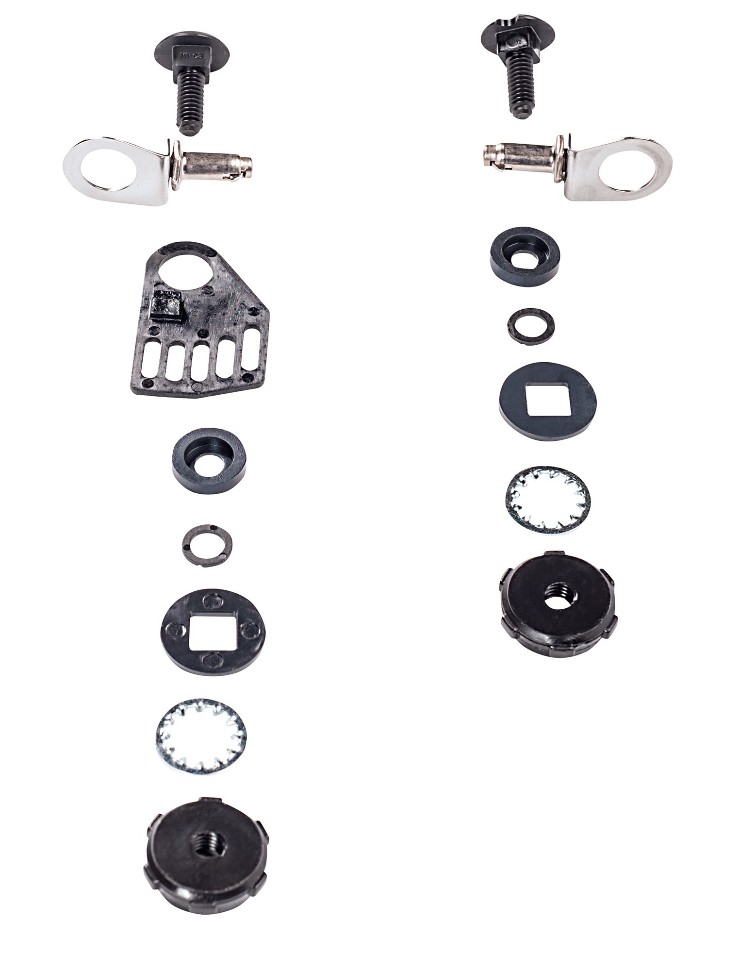 MSA 456667 Metal Instant Release Attachment with Stop (A, B, C, D, E, F) Without Lugs, for Use with Welding Shields, Black, Standard