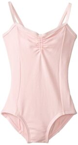 clementine girls' little (2-7) sleeveless camisole leotard cami ballerina princess dancewear costume, light pink, 3/4