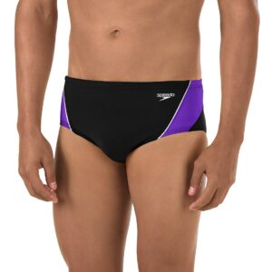 Speedo Men's Swimsuit Brief Endurance+ Splice Team Colors - Manufacturer Discontinued