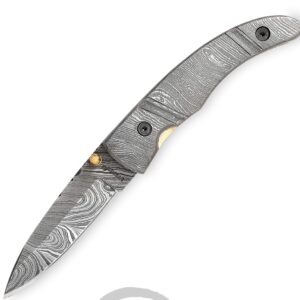 Perkin Knives Handmade Damascus Hunting Foldable Knife