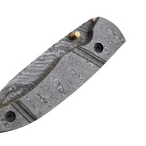 Perkin Knives Handmade Damascus Hunting Foldable Knife