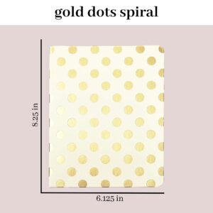 kate spade new york Spiral Notebook - Gold Dots