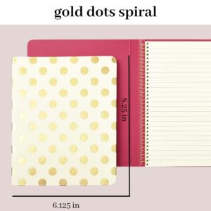 kate spade new york Spiral Notebook - Gold Dots