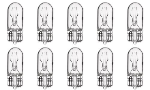 CEC Industries #2845 Bulbs, 24 V, 5 W, W2.1x9.5d Base, T-3.25 shape (Box of 10)