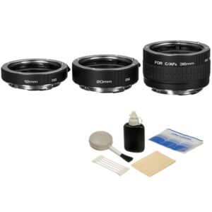 kenko auto extension tube set dg for canon eos lenses with general brand lens cleaning kit