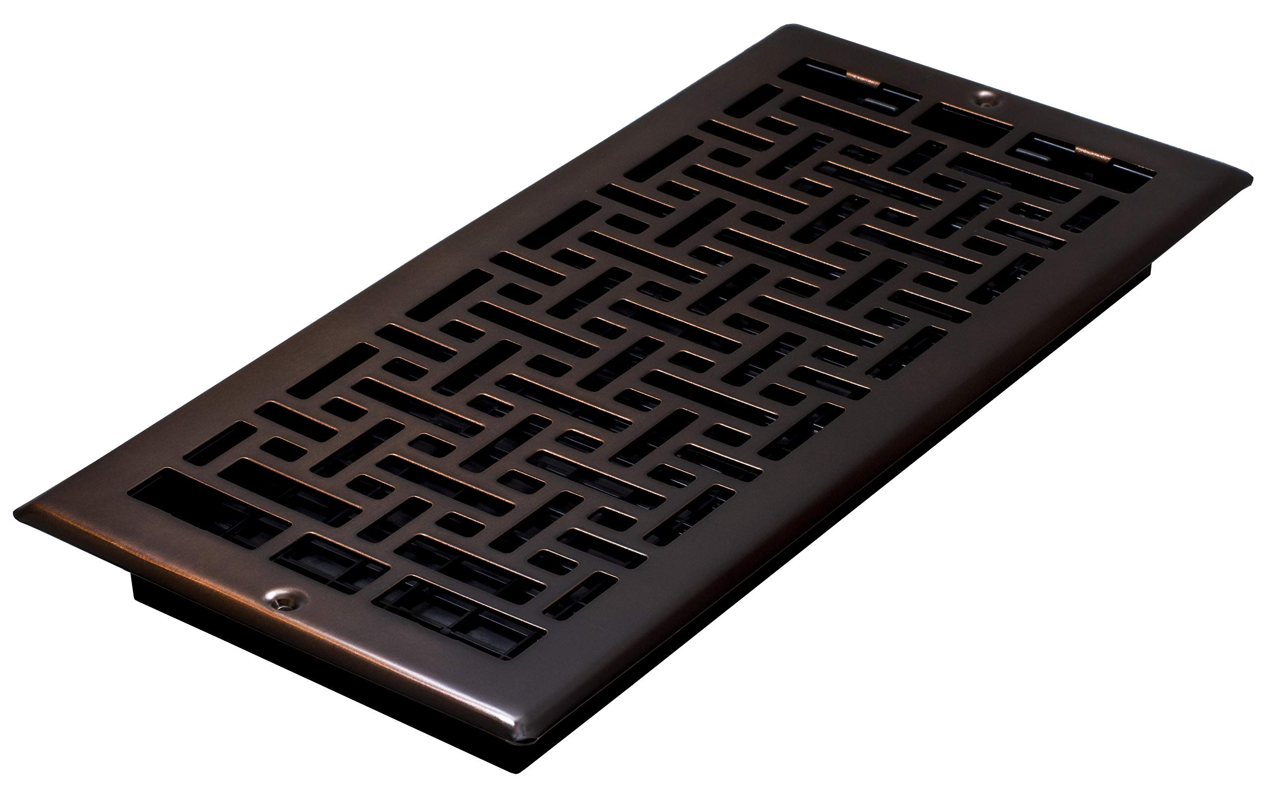 Decor Grates AJL614W-RB Oriental Wall Register, 6x14 Inches, Rubbed Bronze Finish