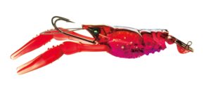 yo-zuri 3db crayfish slow sinking lure, prism red, 3-inch