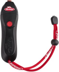 berkley motorized line stripper, compact powerful motor strip up to 300 yards per minute, capable of strippling 2lb-80lb line, including braided, save time and effort,black/red