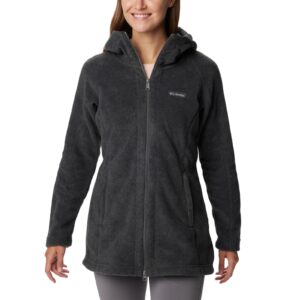 columbia women's benton springs ii long hoodie, charcoal heather, medium