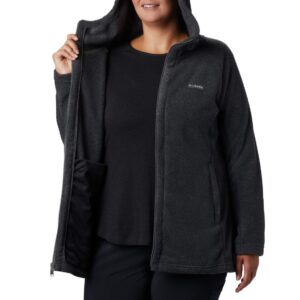 Columbia Women's Benton Springs II Long Hoodie, Charcoal Heather, Medium