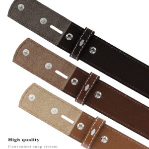 Genuine Full Grain Western Floral Engraved Tooled Leather Belt Strap 1-1/2" Wide (Black, 38)