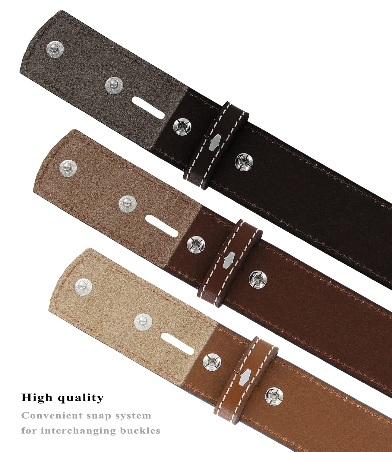 Genuine Full Grain Western Floral Engraved Tooled Leather Belt Strap 1-1/2" Wide (Black, 38)