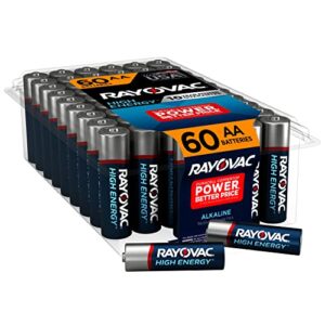 rayovac aa batteries, double a battery alkaline, 60 count