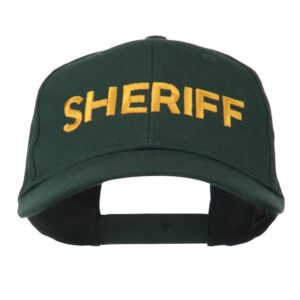 e4hats.com sheriff embroidered low profile cap - dark green osfm