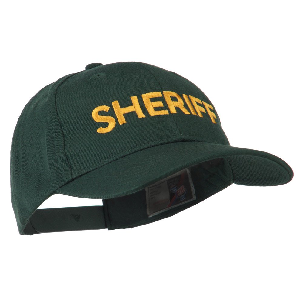 e4Hats.com Sheriff Embroidered Low Profile Cap - Dark Green OSFM