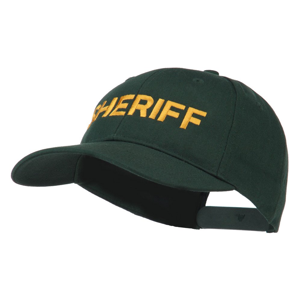 e4Hats.com Sheriff Embroidered Low Profile Cap - Dark Green OSFM