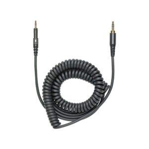 audio-technica hp-cc replacement coiled cable for m series headphones,black