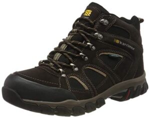 karrimor men's bodmin mid 4 weathertite high rise hiking boots, dark brown, 8.5