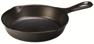 lodge heat enhanced and seasoned cast iron skillet, 6.5-inch, black