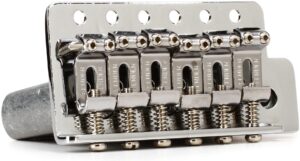 fender vintage-style standard series stratocaster tremolo assemblies, chrome