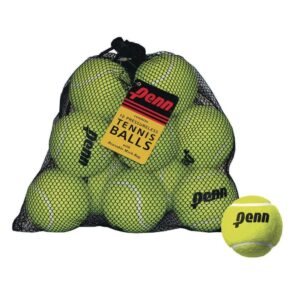 penn pressureless tennis balls,12 ball mesh bag